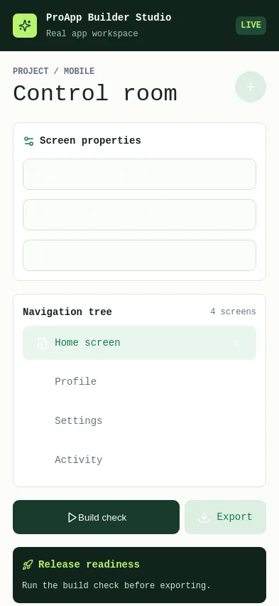 ProApp Builder Studio