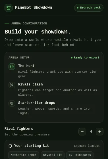 MineBot Showdown