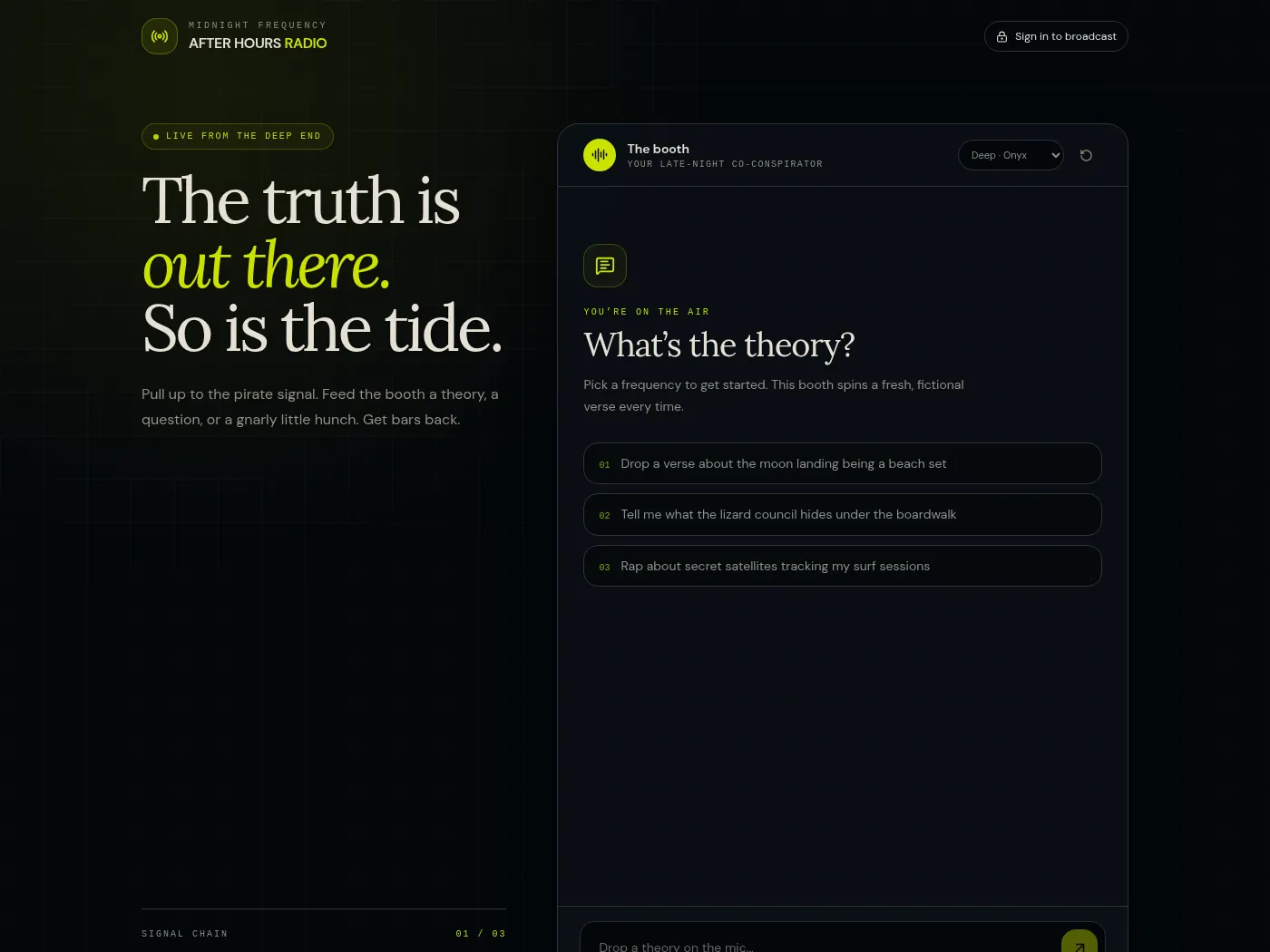 Conspiracy Rap Chatbot