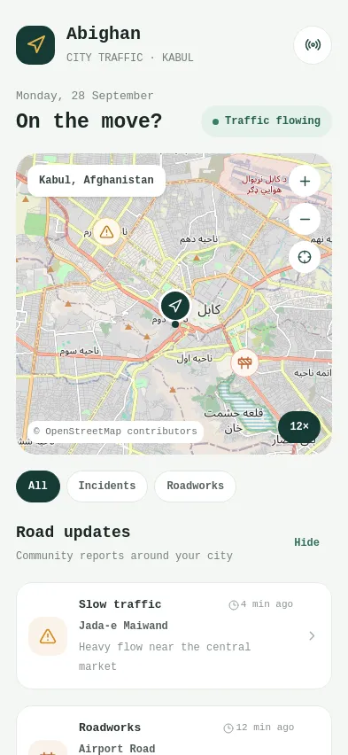Abighan Traffic App