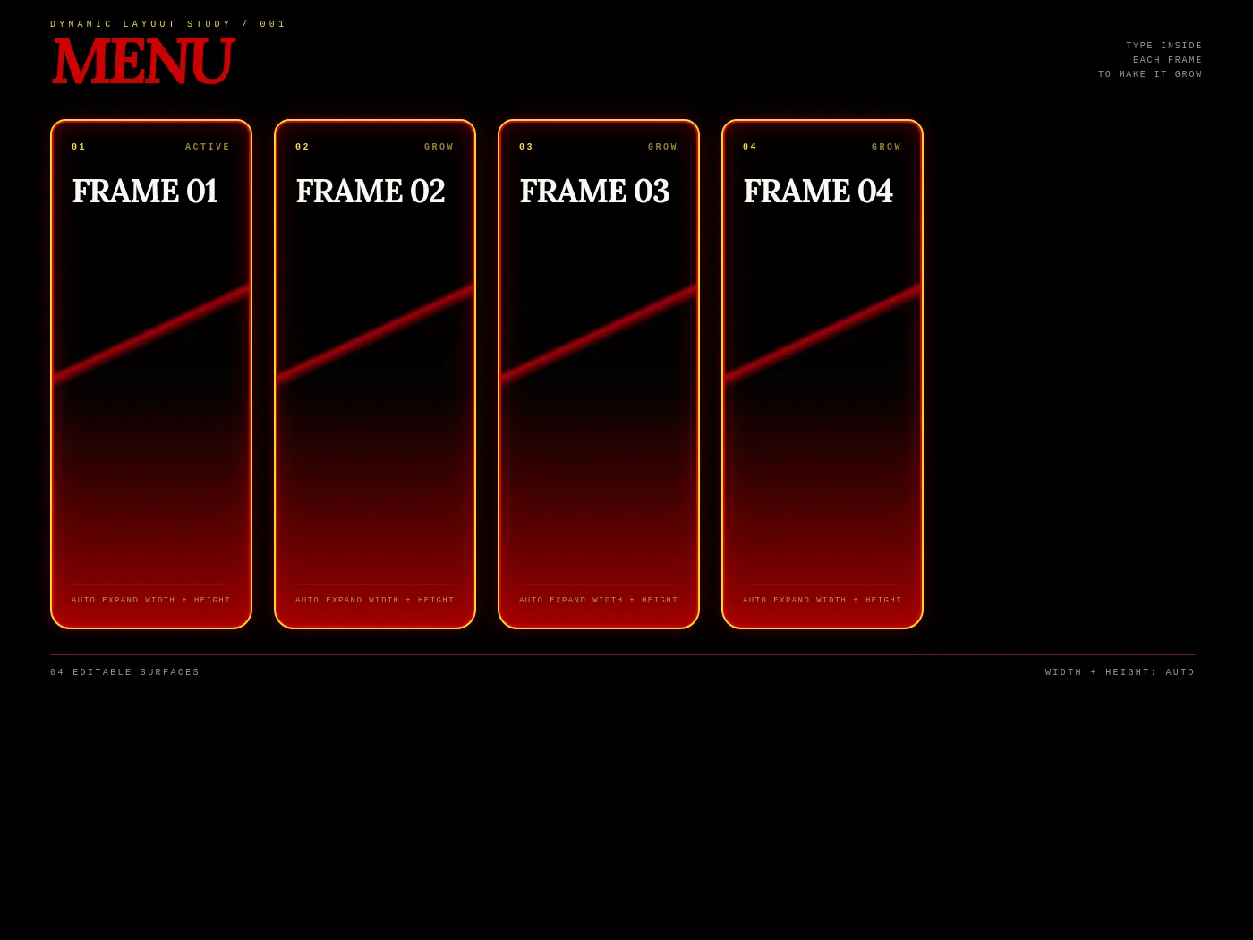 Auto-Growing Frame Demo