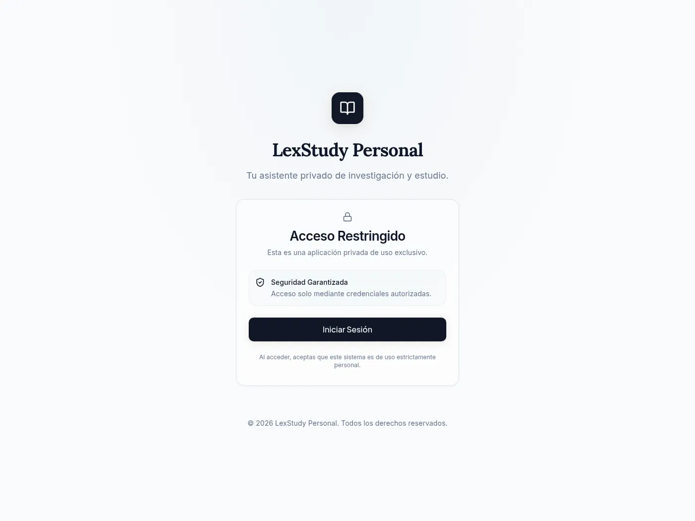 LexStudy Personal Assistant