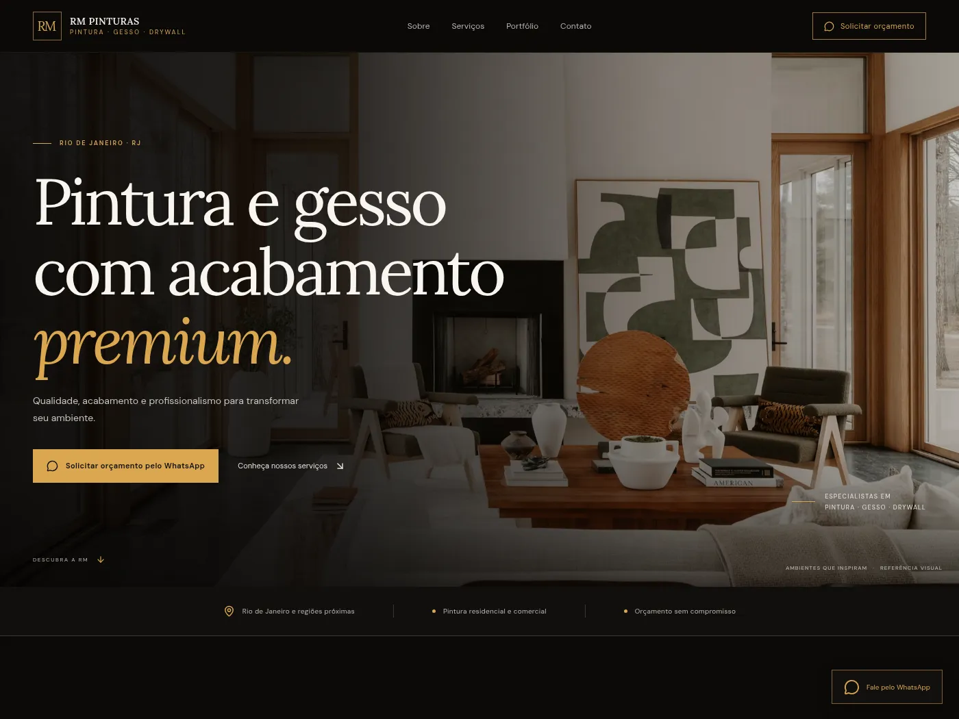 RM Pinturas Premium Site