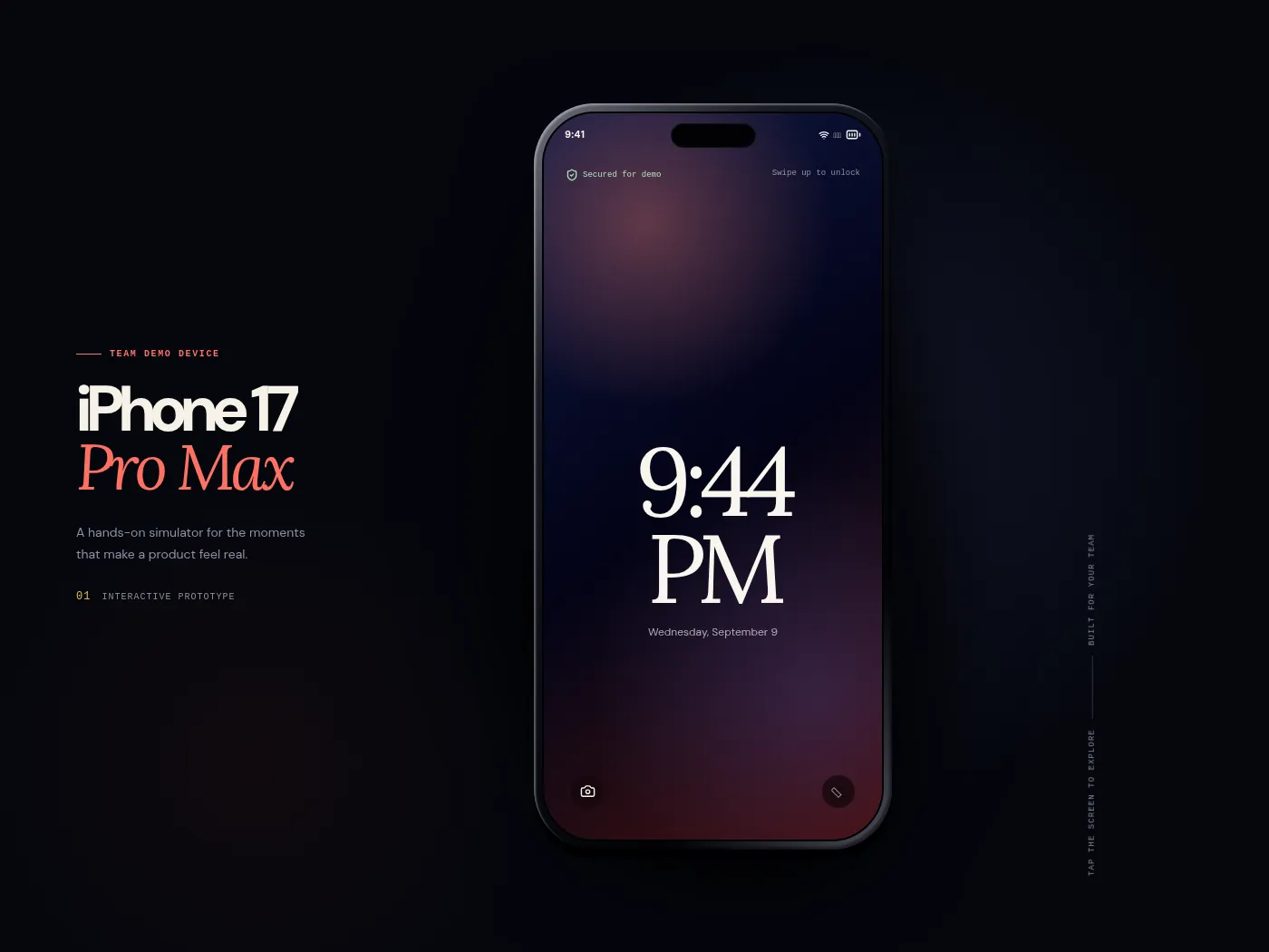 iPhone 17 Pro Max Simulator