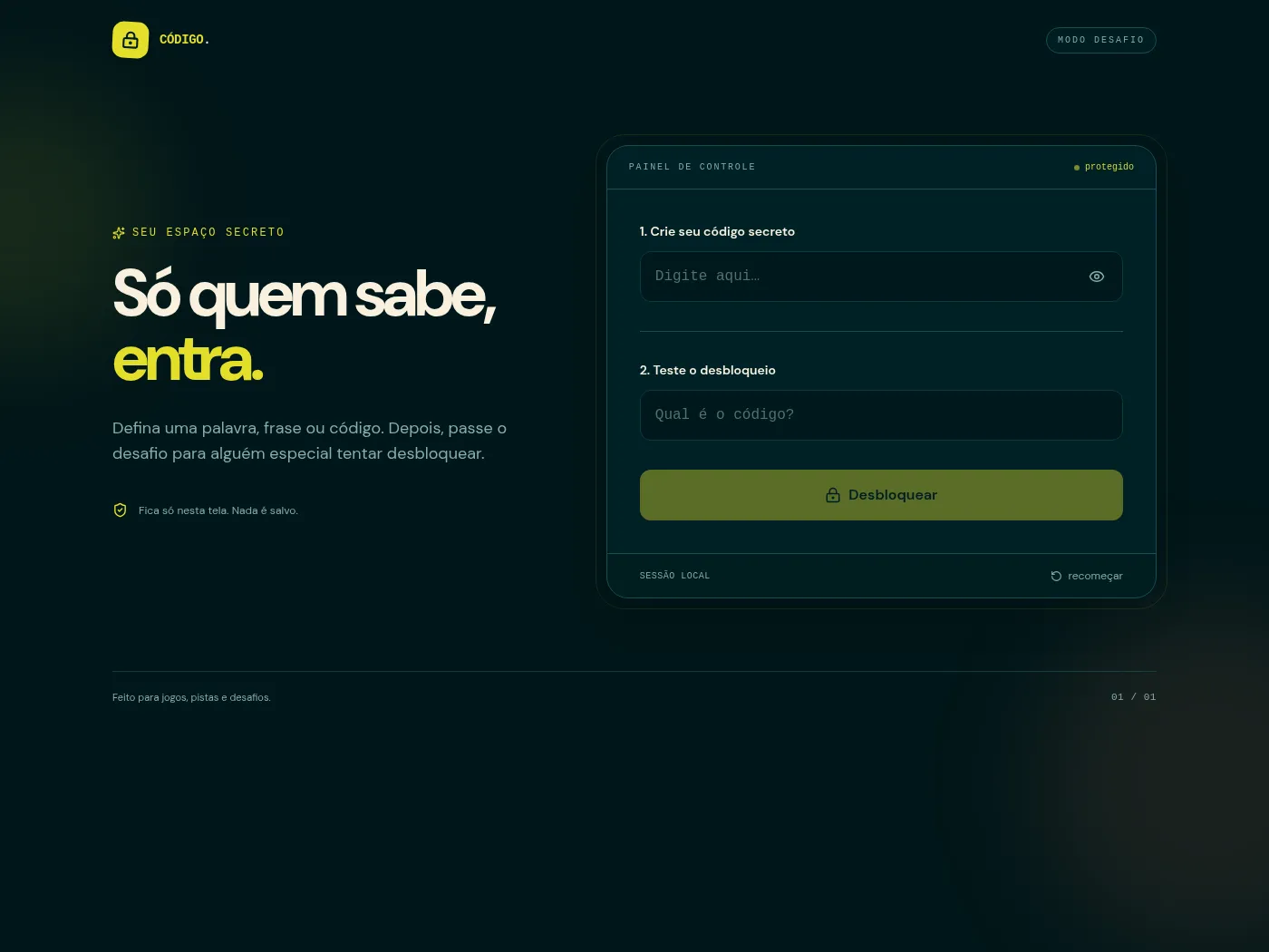 Código Secreto Web