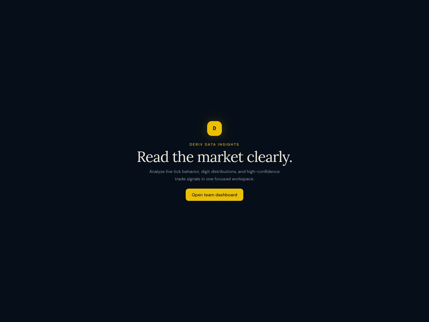 Deriv Data Insights