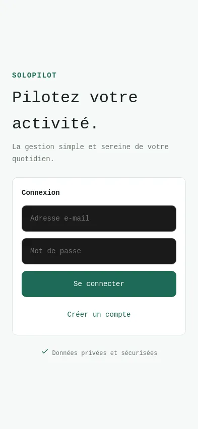 SoloPilot Mobile Manager
