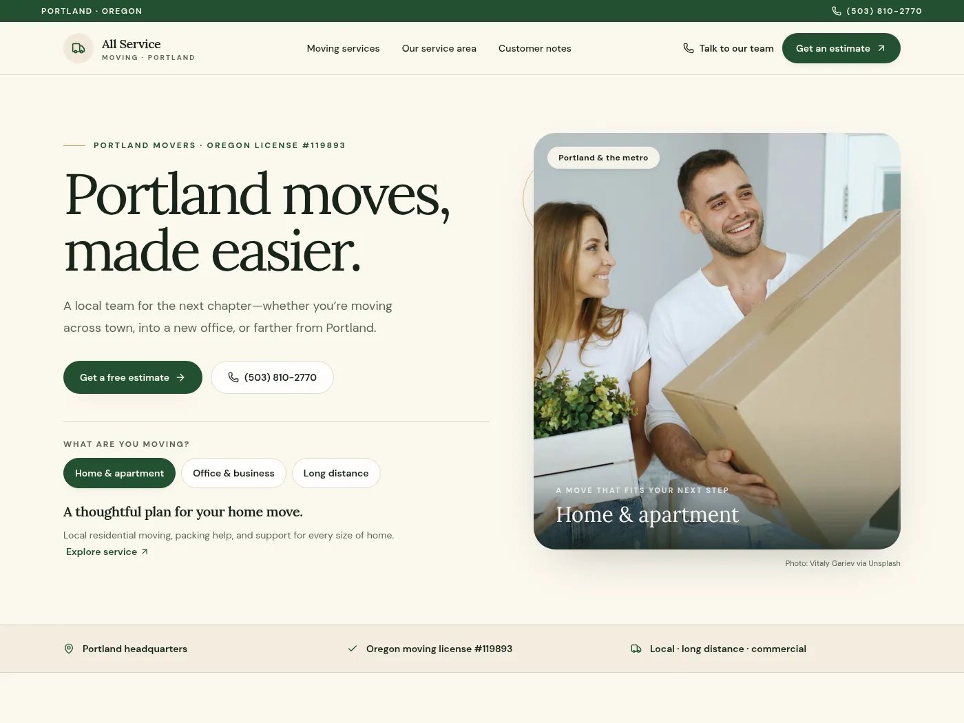 Portland Movers Revamp