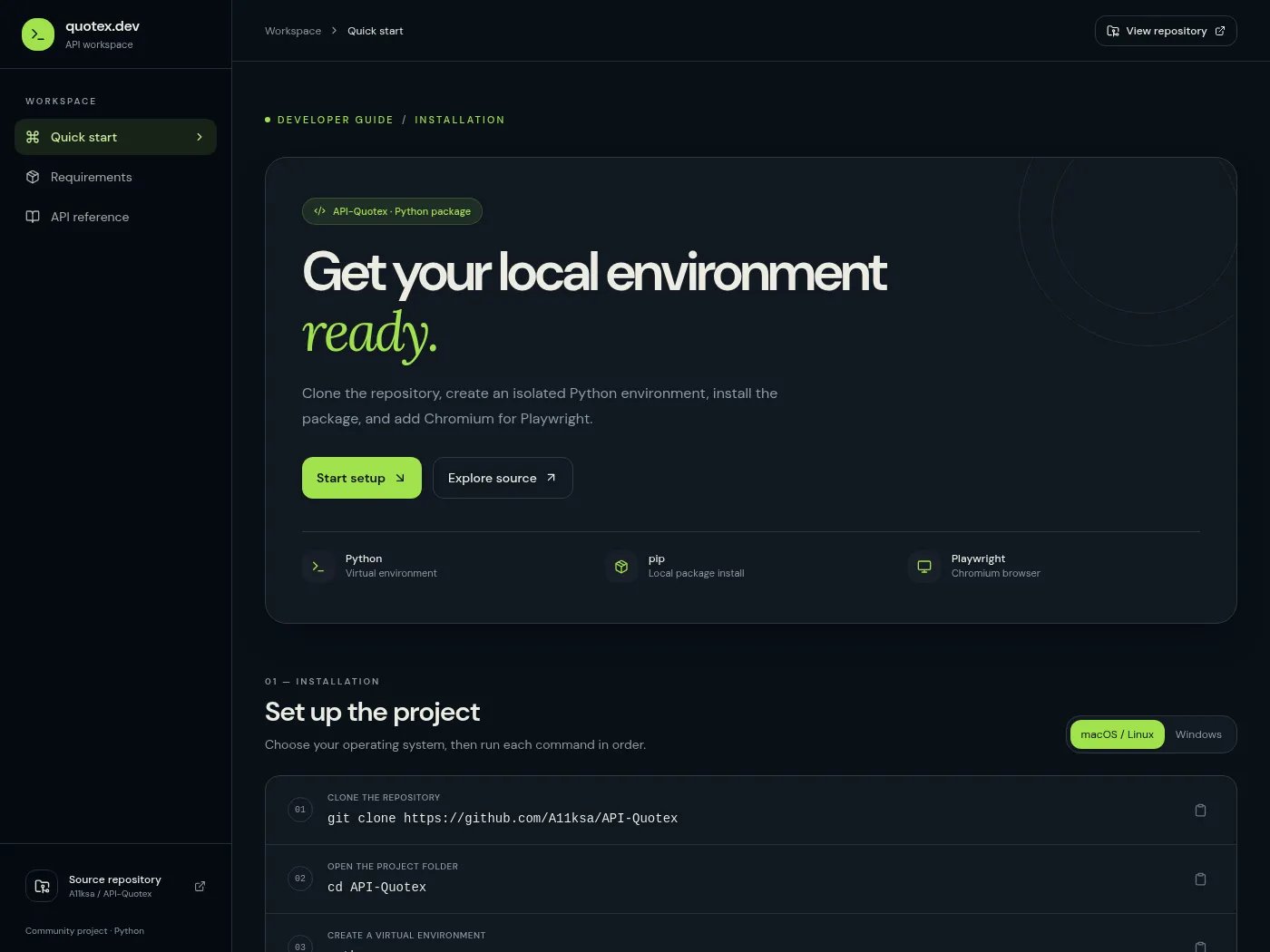 API Quotex Dashboard