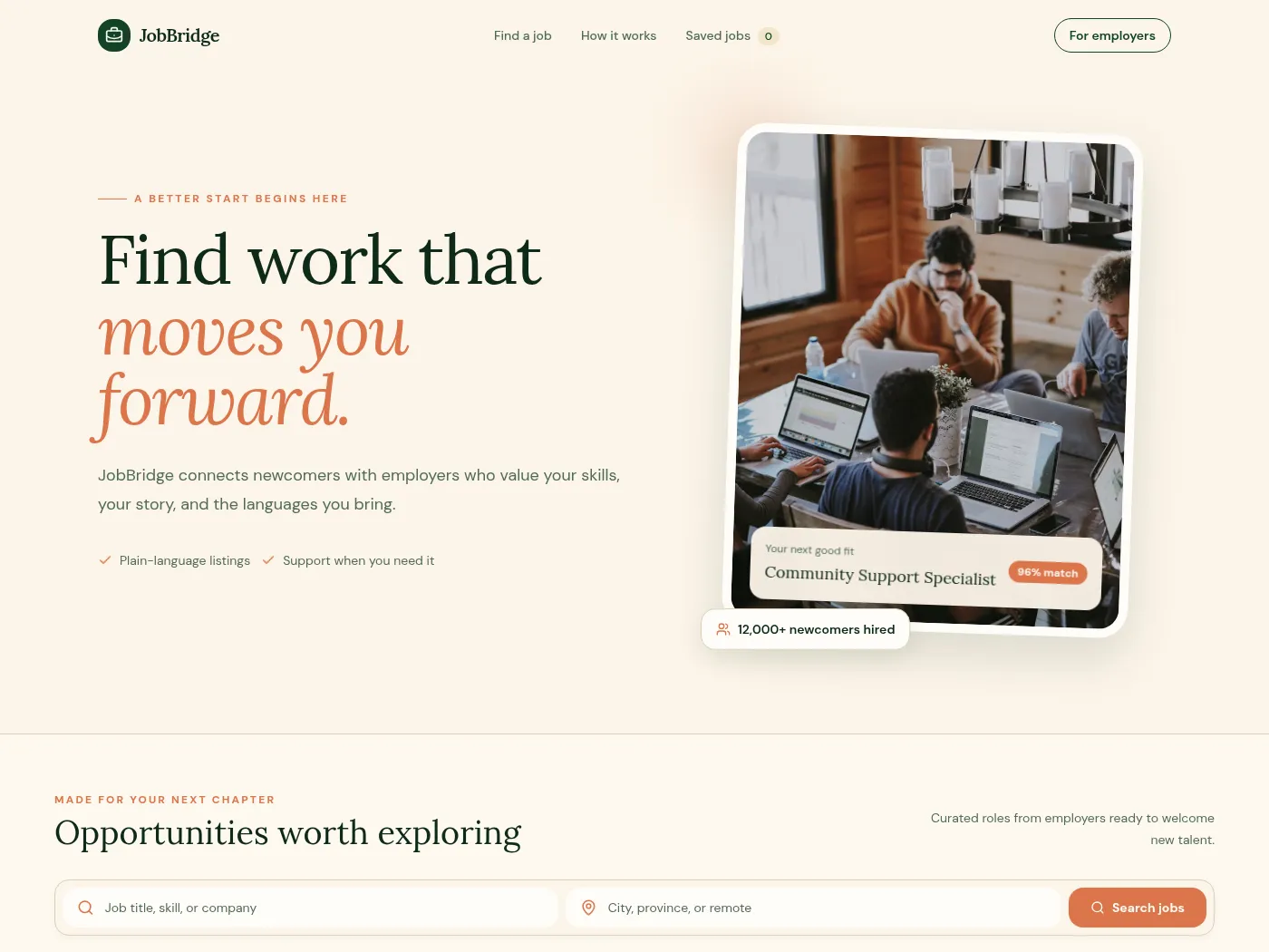 JobBridge for Immigrants