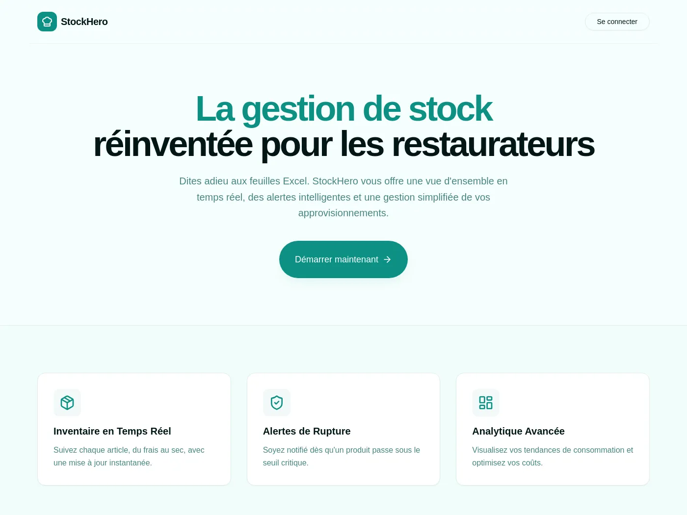 StockHero Restaurant