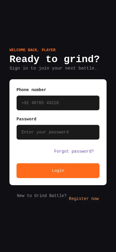 Grind Battle Esports App