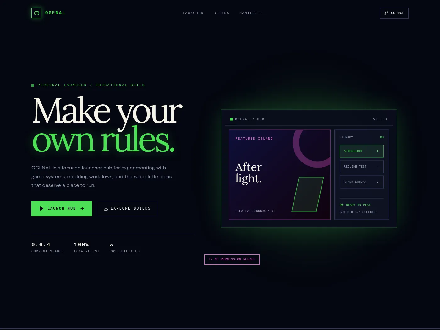Neon Launcher Hub