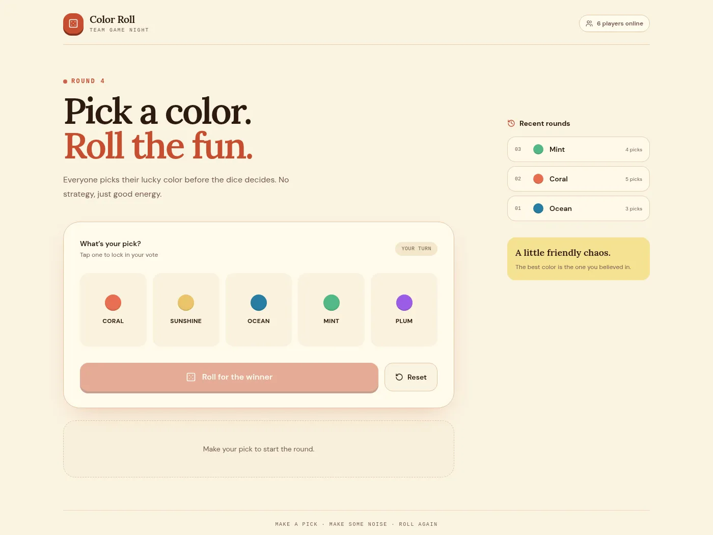 Color Roll Picker