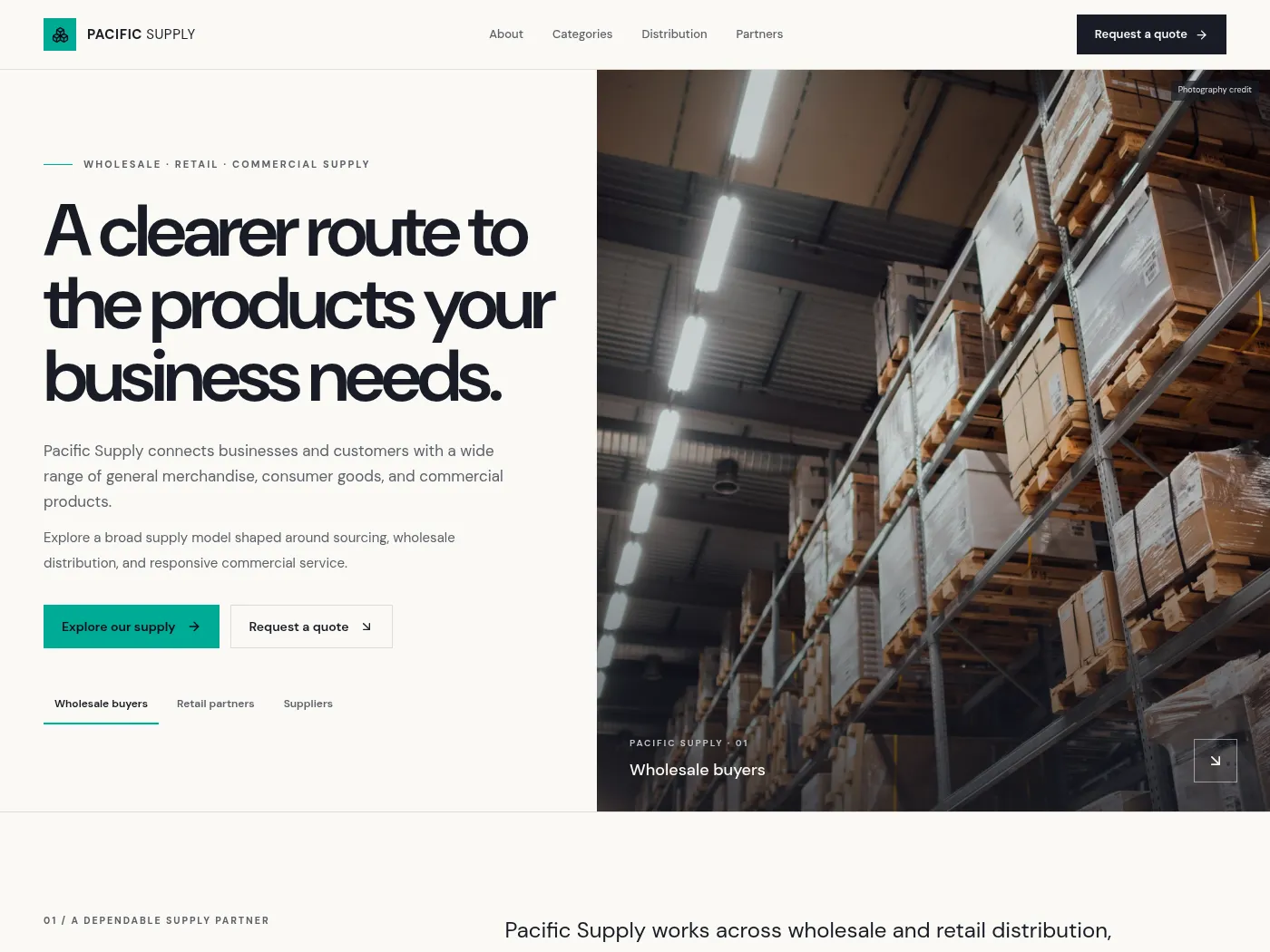 Pacific Supply Site