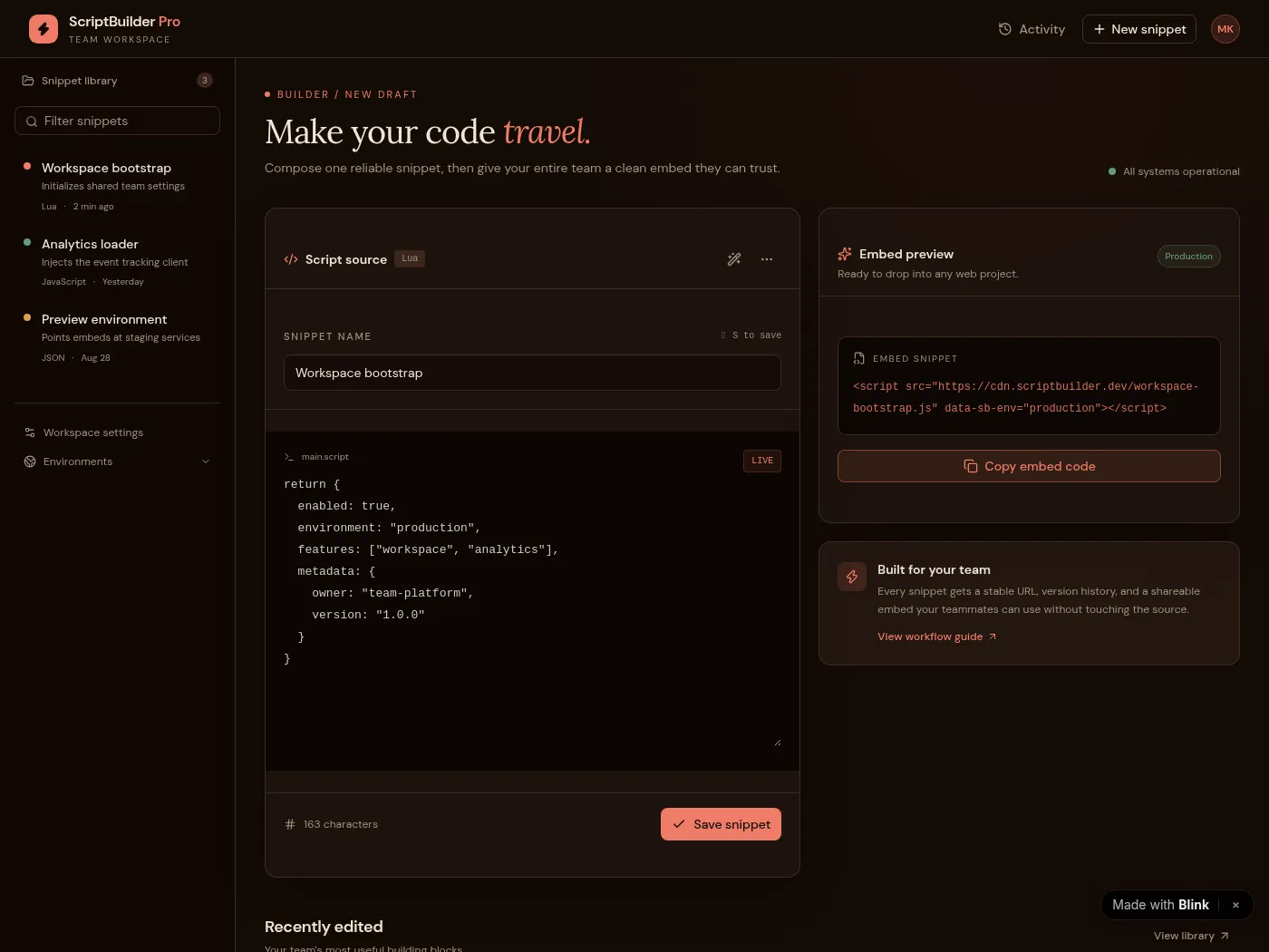 ScriptBuilder Pro