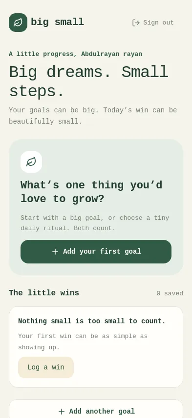 Big Small Tracker