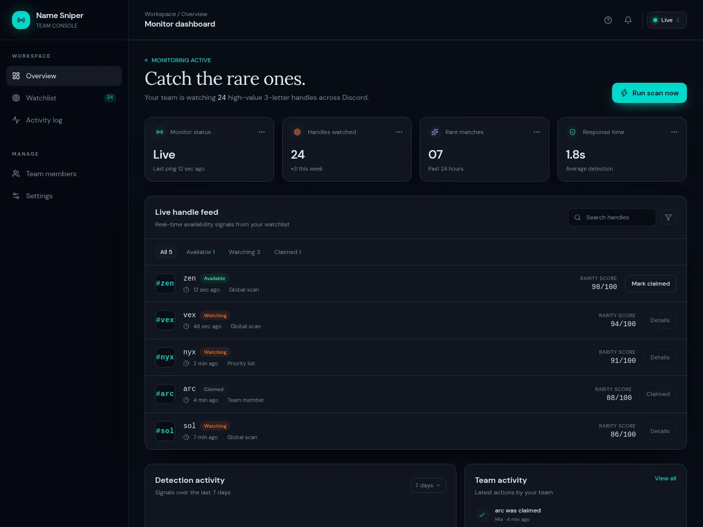 Discord Name Sniper