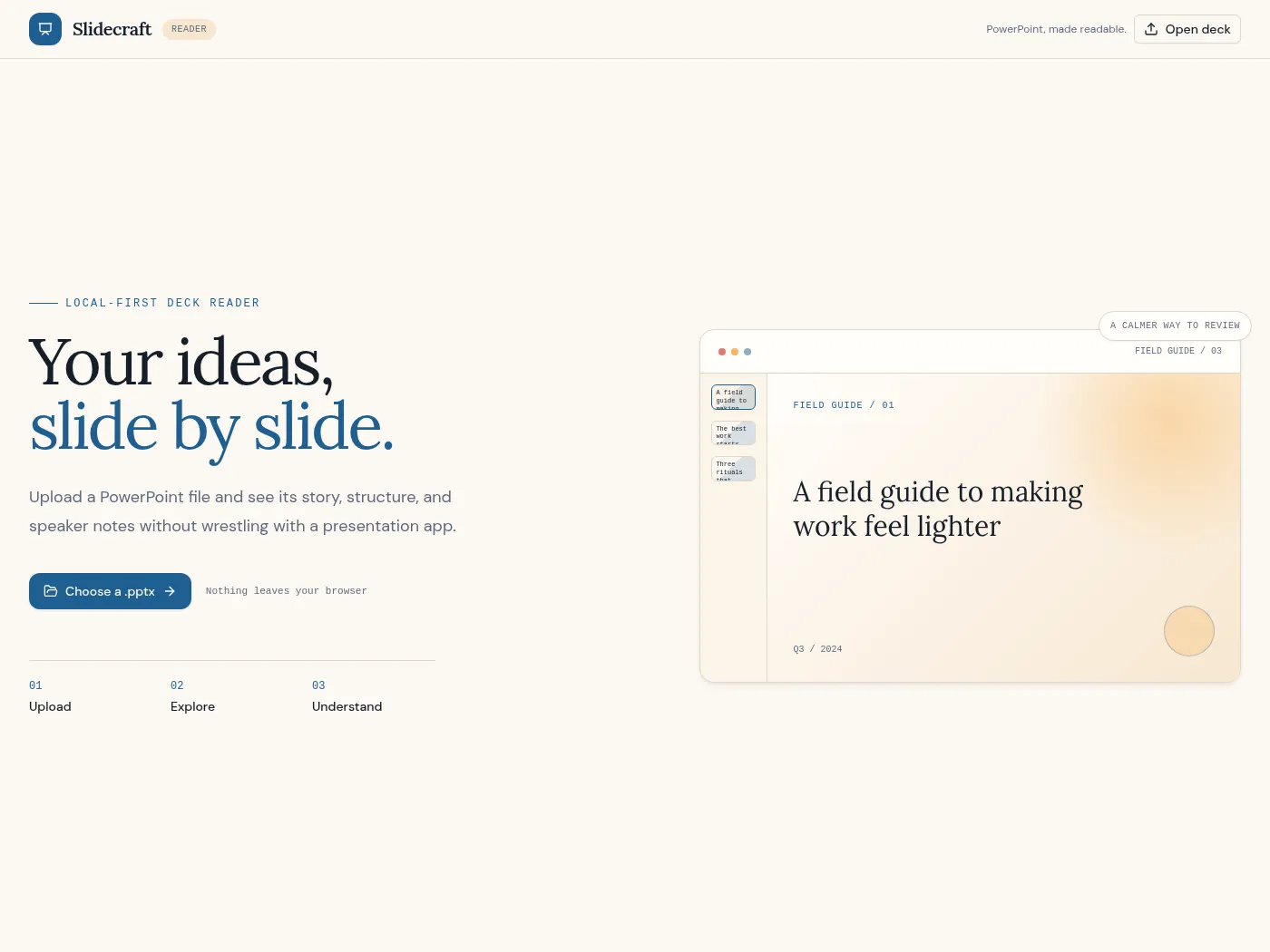 PPTX Reader Web