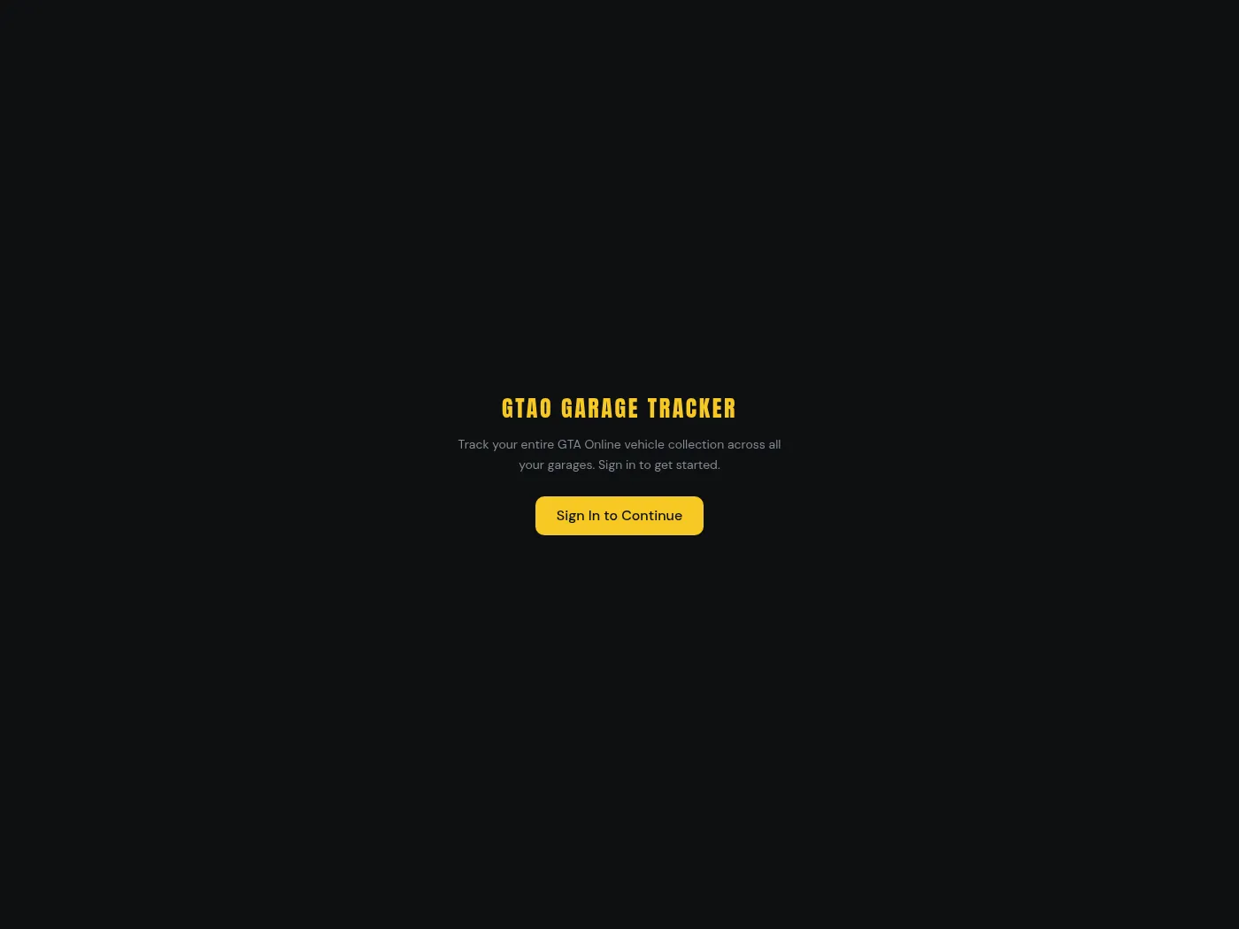 GTAO Garage Tracker