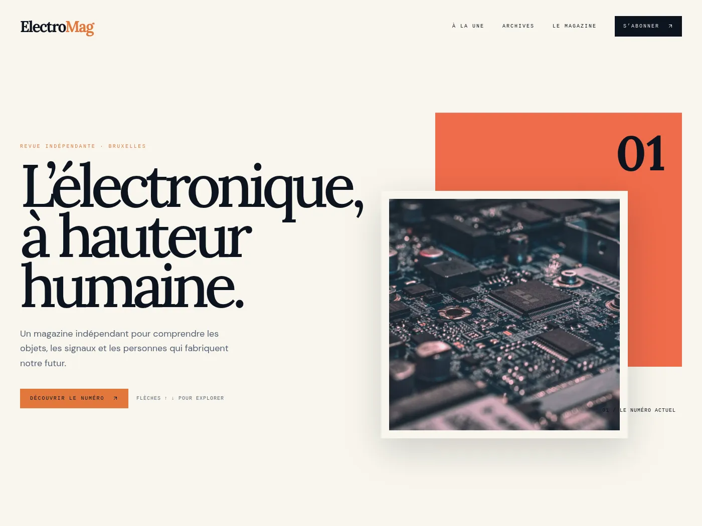 ElectroMag Vitrine Site