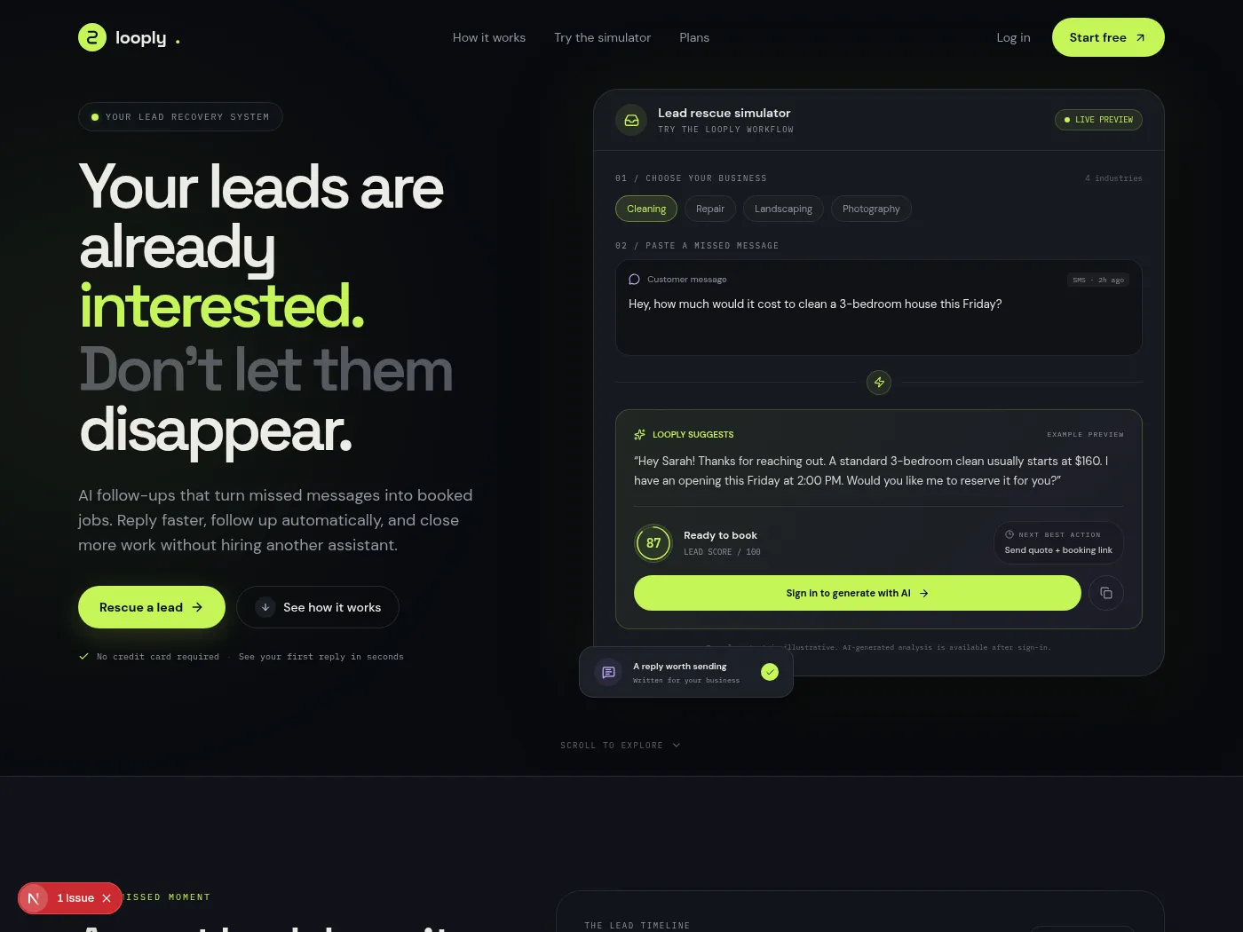 Looply Lead Recovery AI