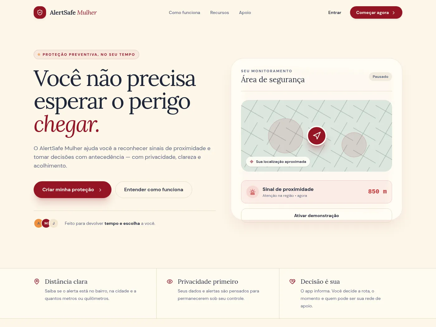 AlertSafe Mulher