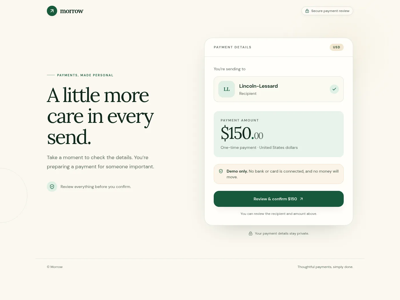 Simple Payment Sender