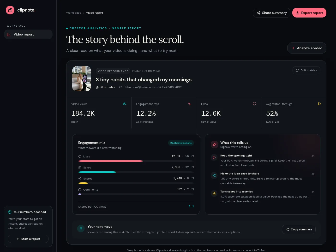 TikTok Insights Reporter
