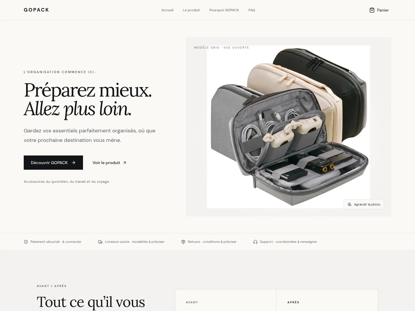 GOPACK E-Commerce Premium Site