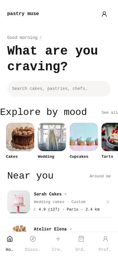 Pastry Muse Marketplace
