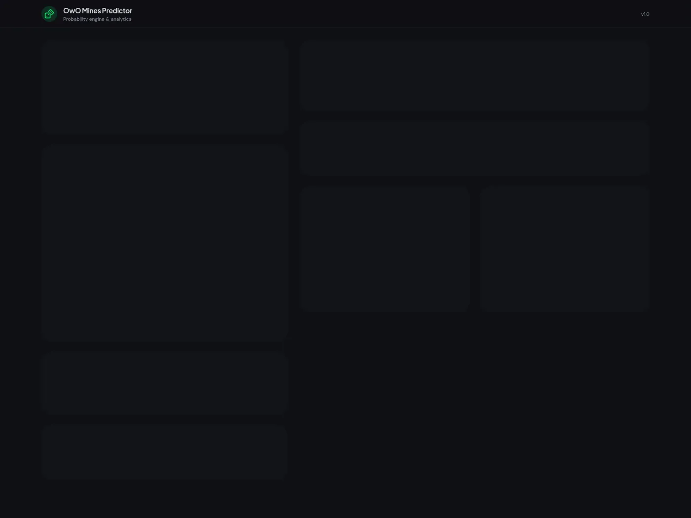 OwO Mines Predictor Dashboard