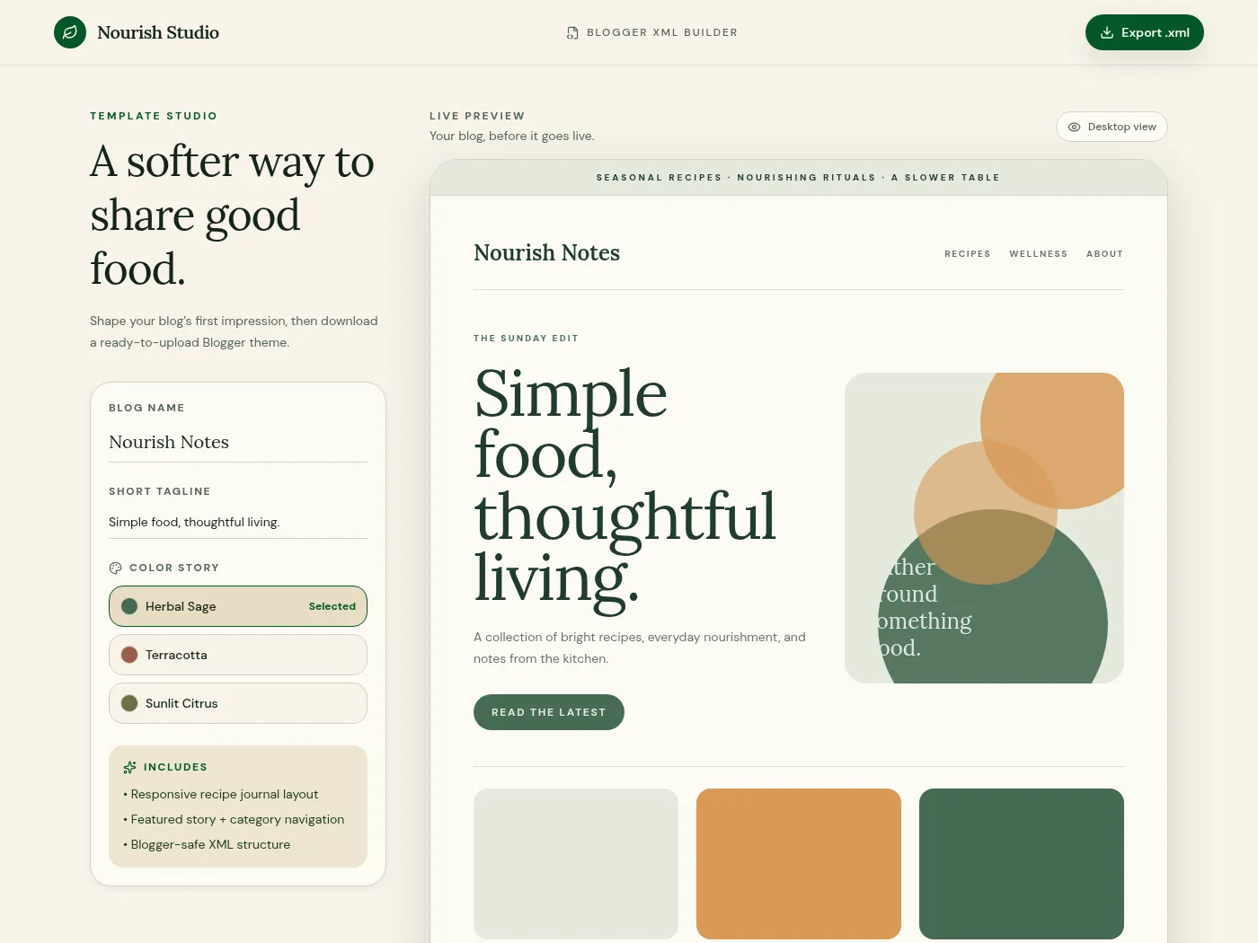 Health Blogger Template