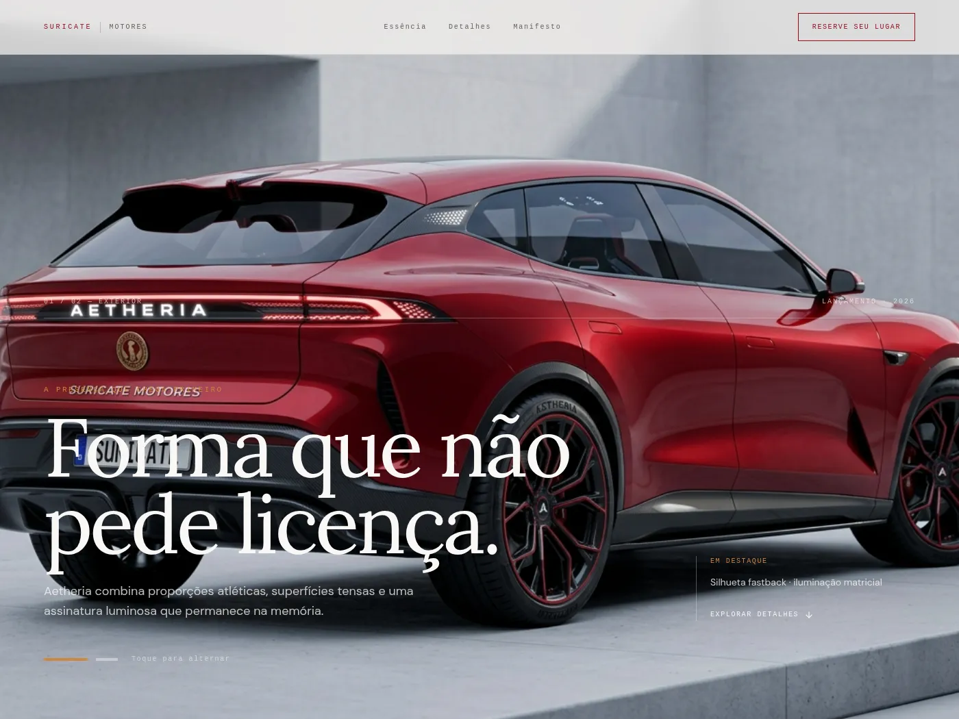 Lançamento Carro Showroom