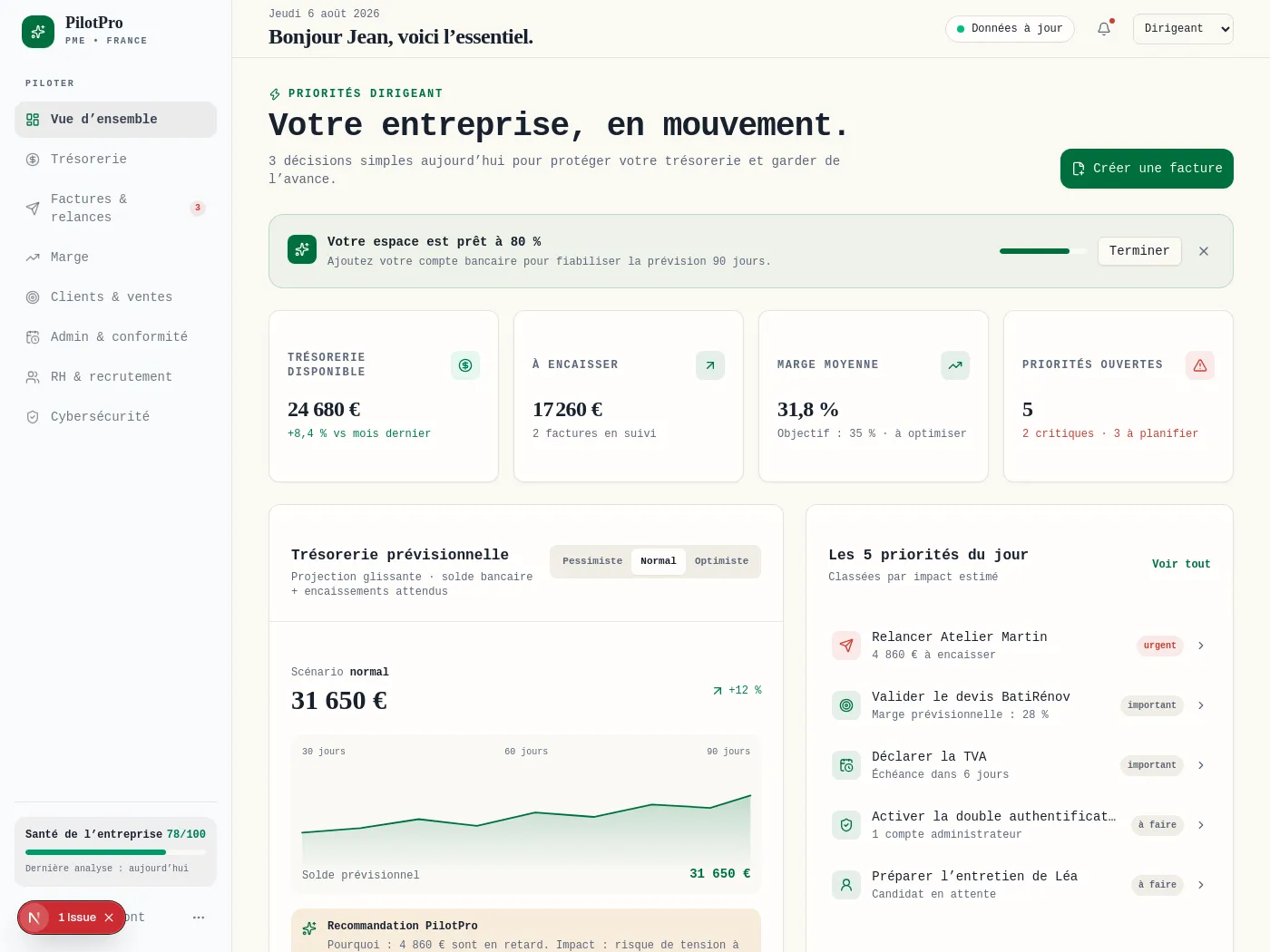 PilotPro PME SaaS