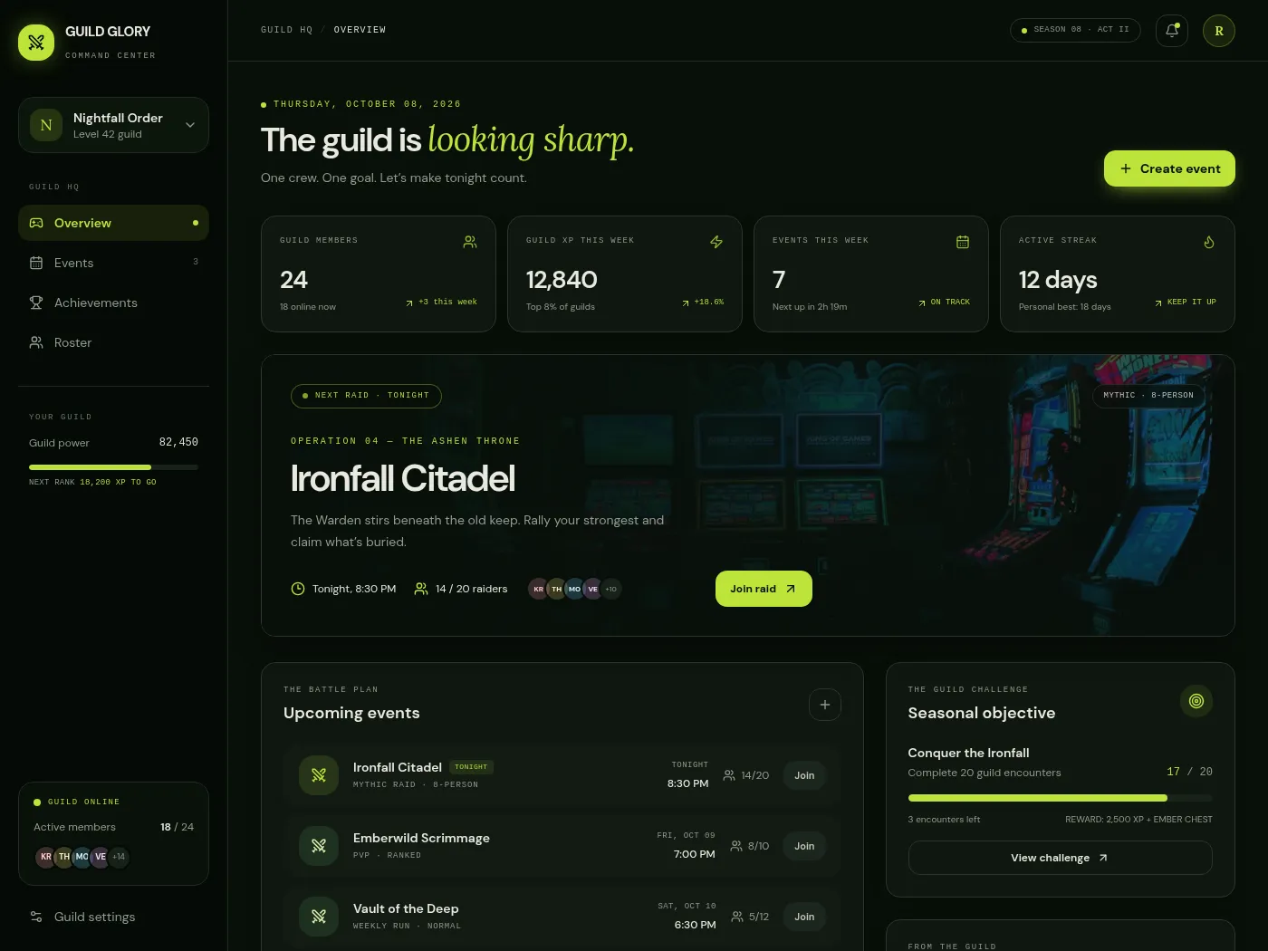 Guild Glory Bot