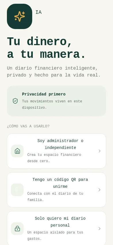 Cash IA Diario Familiar