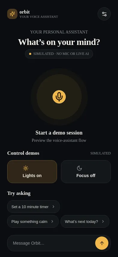 Gemini Voice Orb