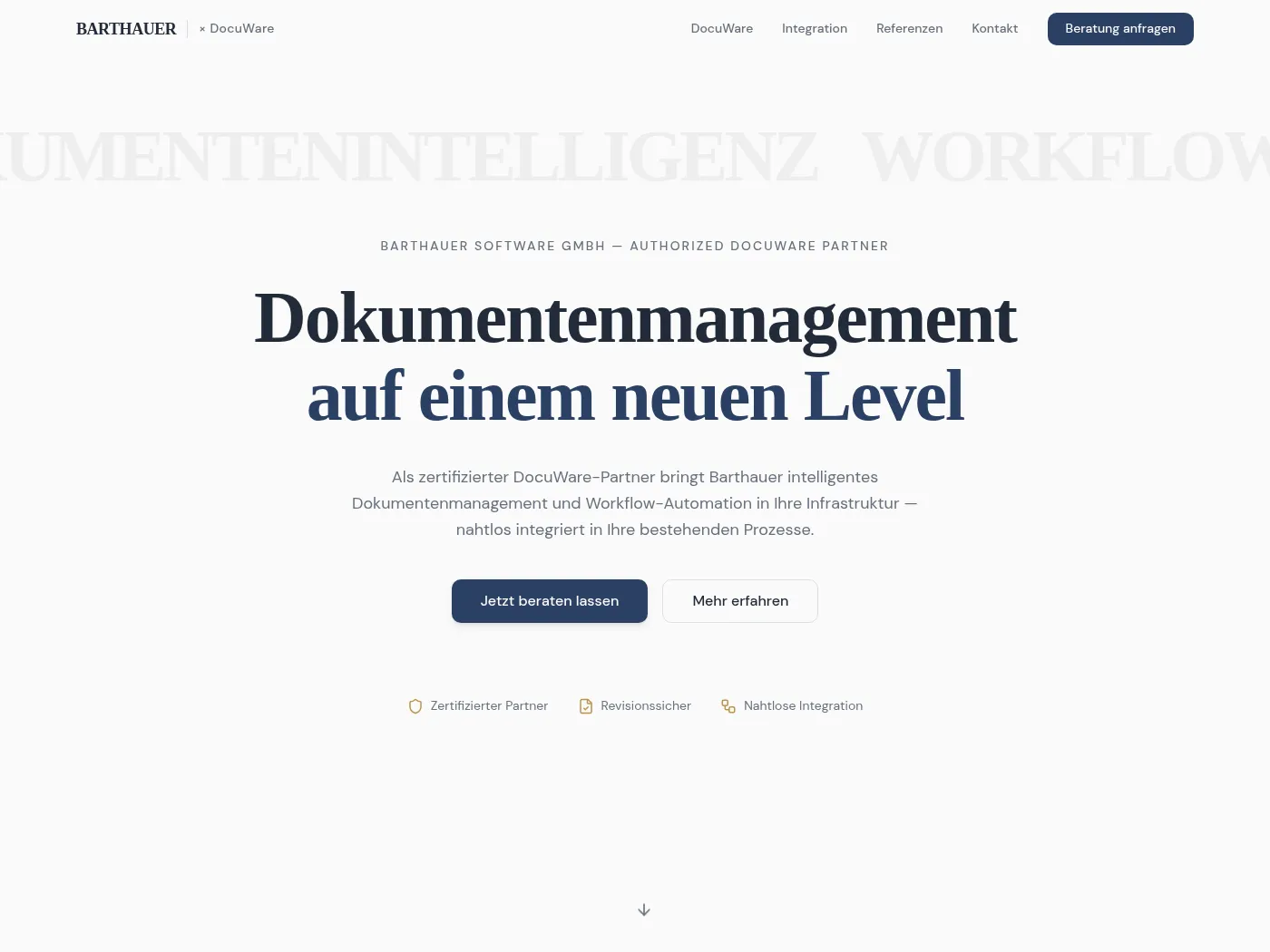 DocuWare Partner Landing