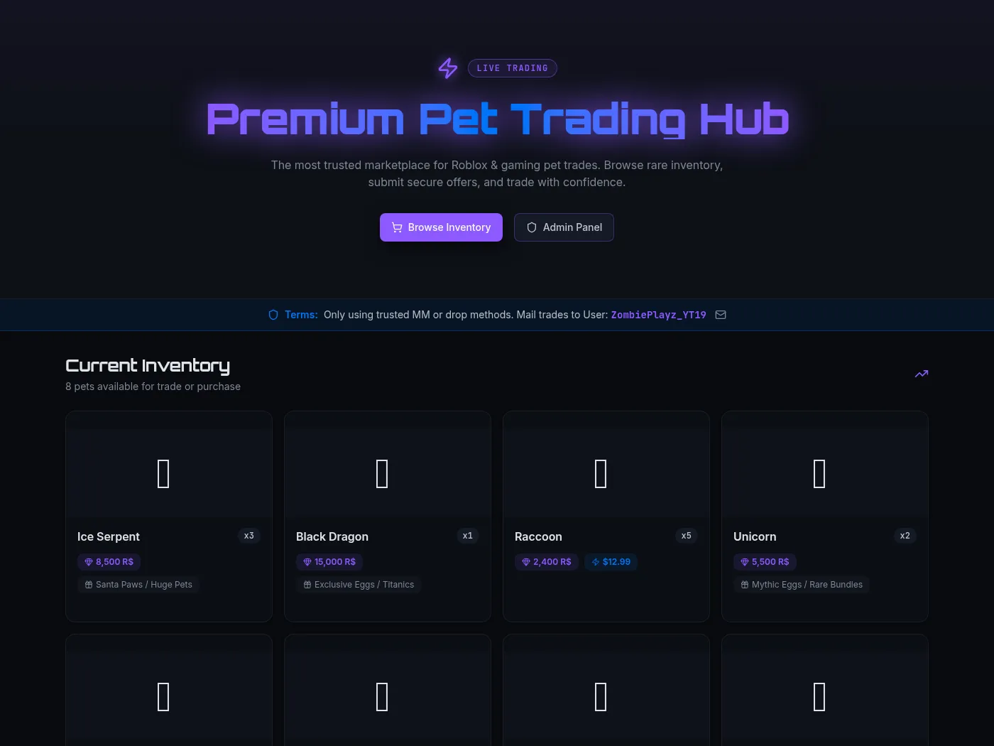 Pet Trading Hub