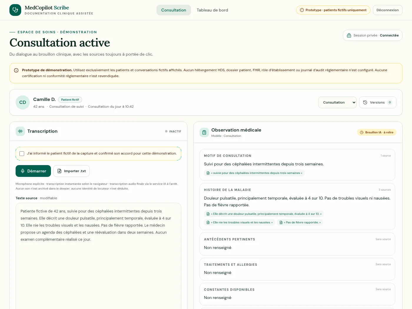 MedCopilot Scribe Platform