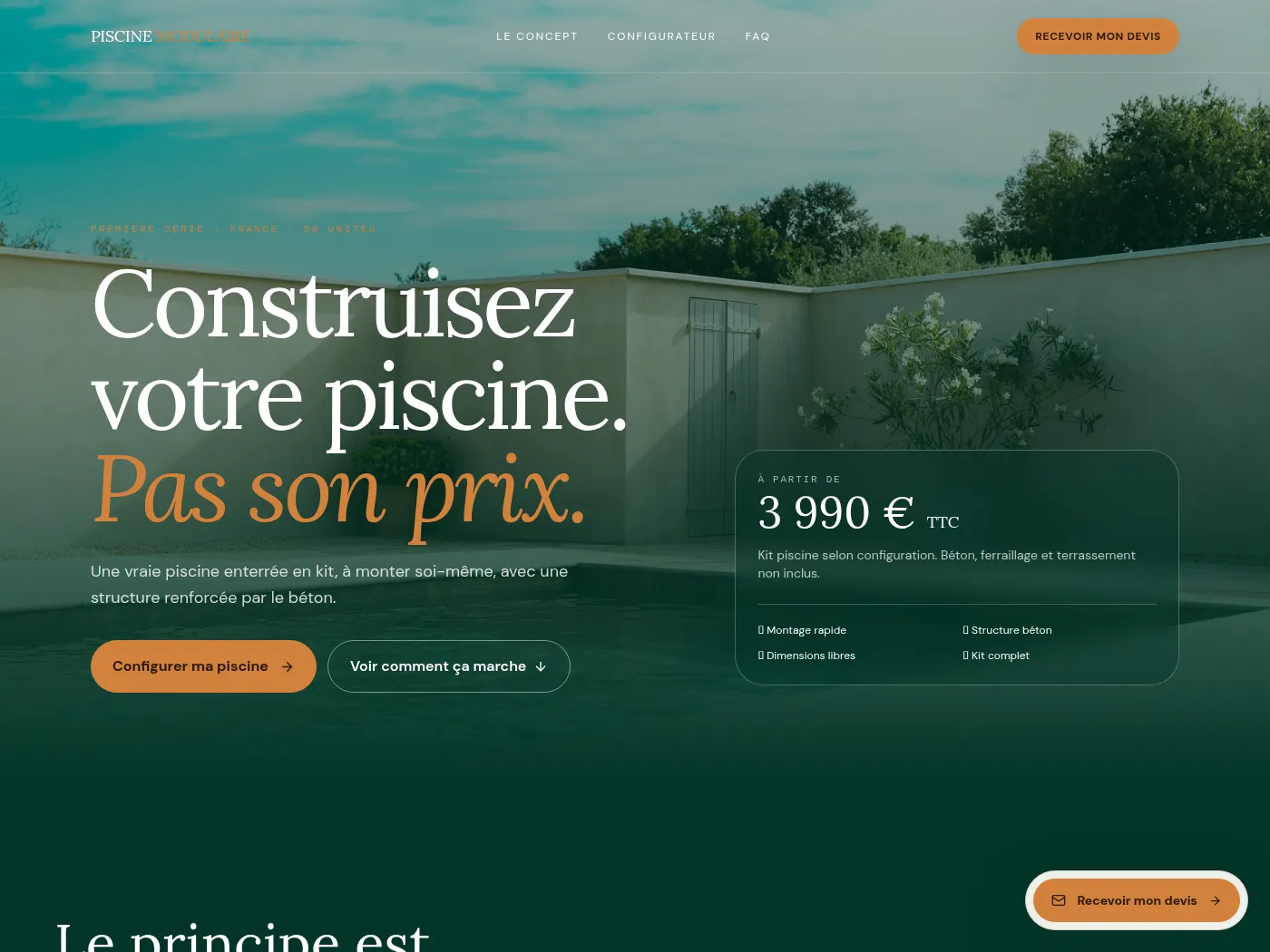 Piscine Modulaire France