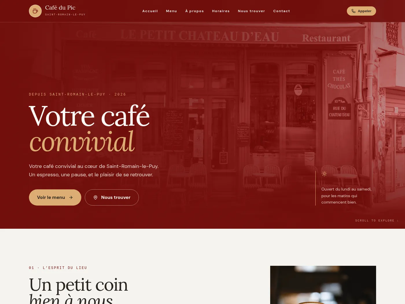 Café du Pic Web