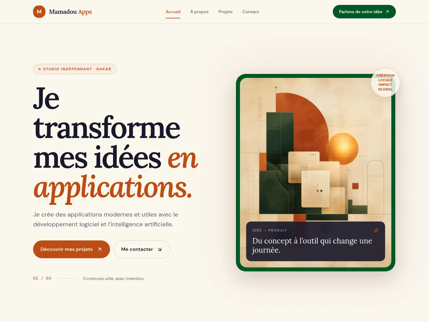 Mamadou Apps Portfolio