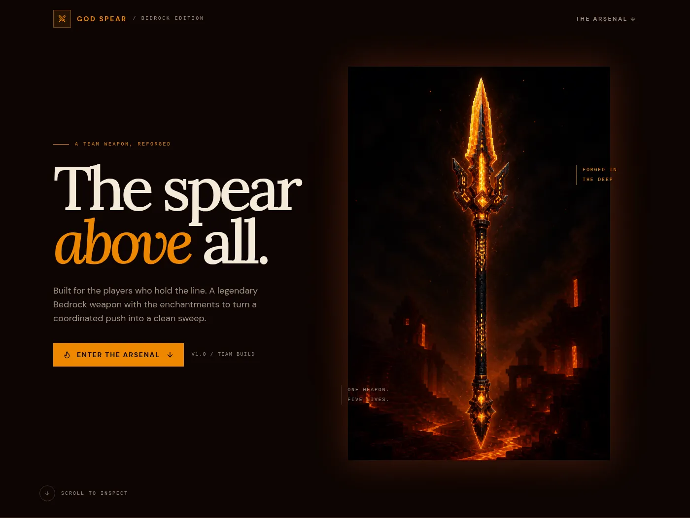God Spear Minecraft Mod