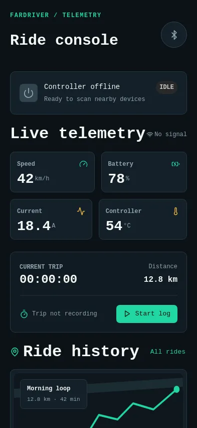 FarDriver Telemetry App