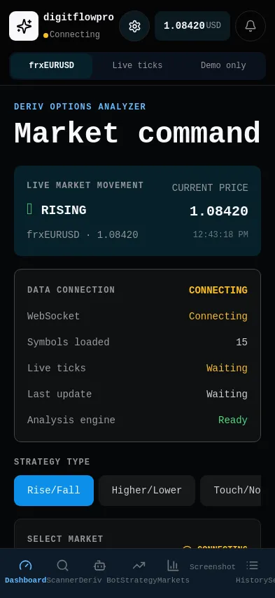 Deriv Options Bot Analyzer