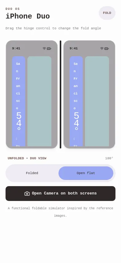 iPhone Duo Simulator