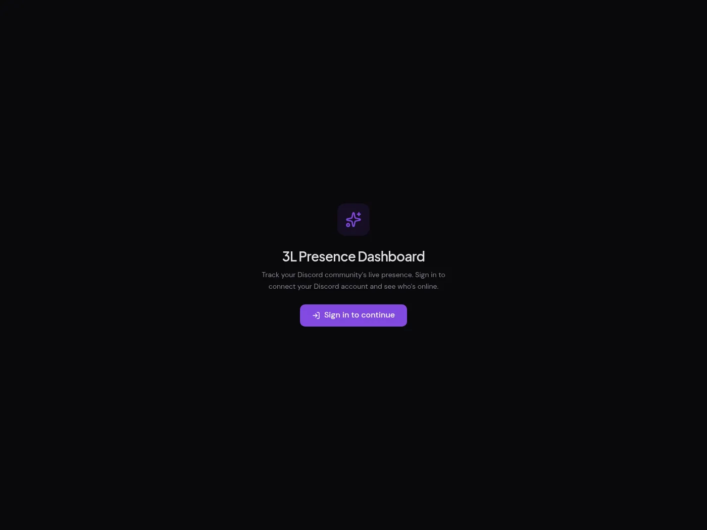 3L Discord Presence Dashboard