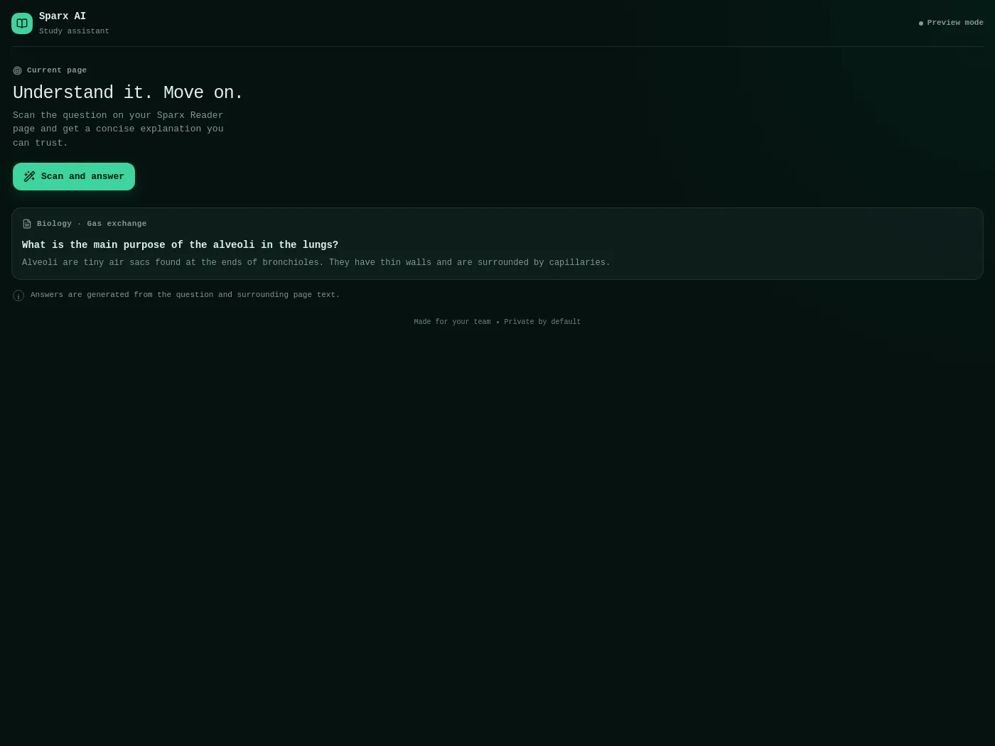 Sparx AI Study Assistant
